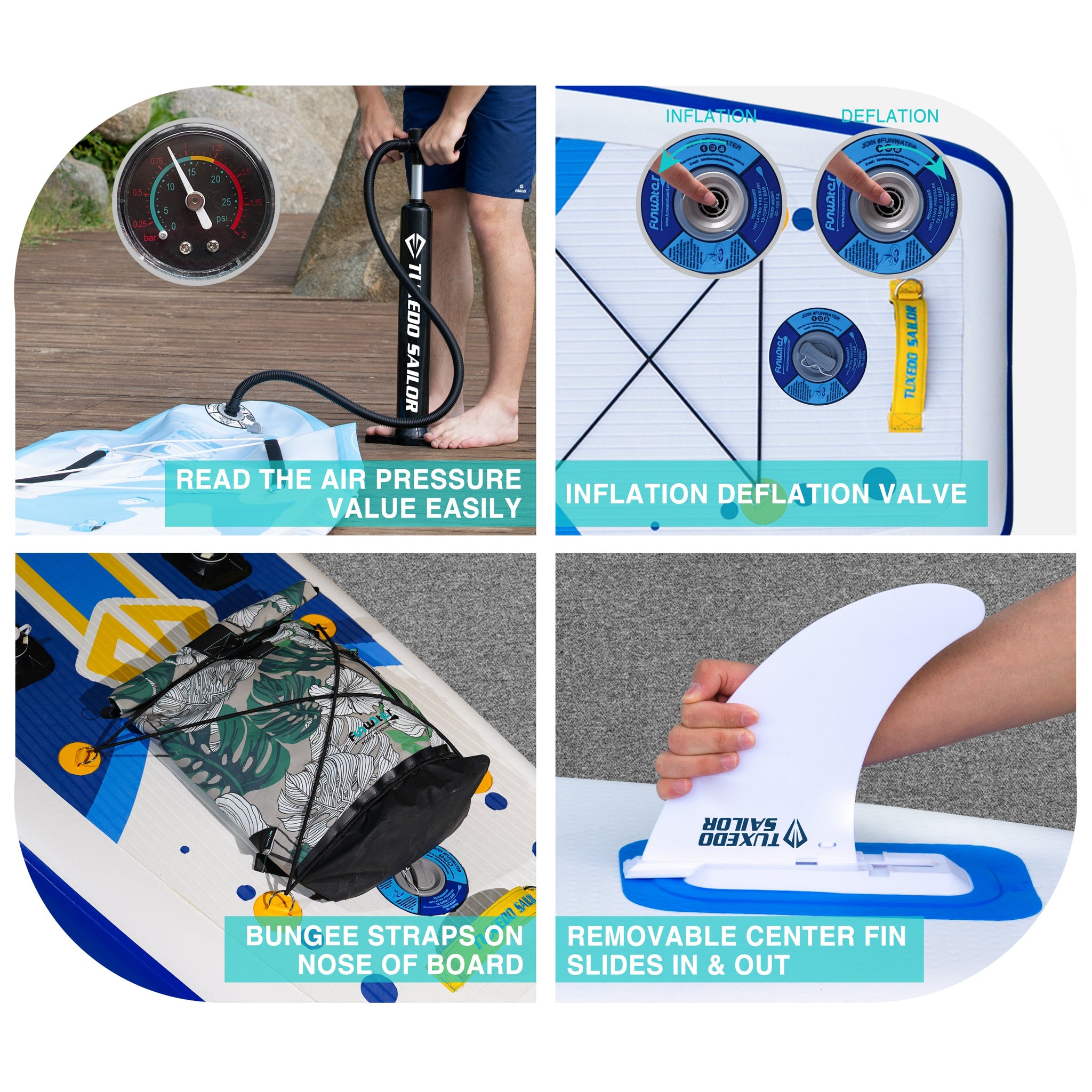 Fishing Inflatable Paddle Board| High Performance SUP – TUXEDO SAILOR EU